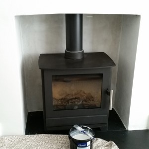 DIY Guide: Painting a Rendered Fireplace - Boo & Maddie