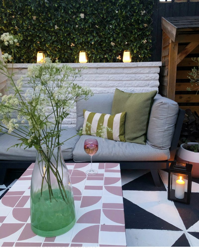 How I Created My Dream Painted Patio And Outdoor Living Space - Boo ...
