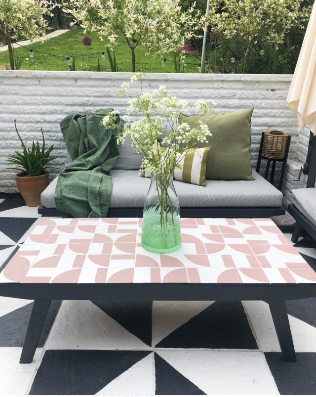 How I Created My Dream Painted Patio And Outdoor Living Space - Boo ...